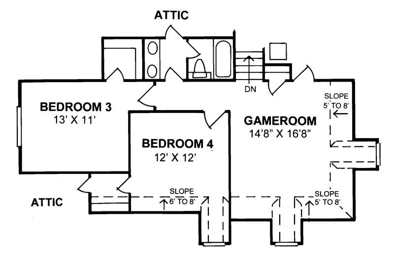 Traditional, Country House Plans - Home Design Rockbridge # 5396