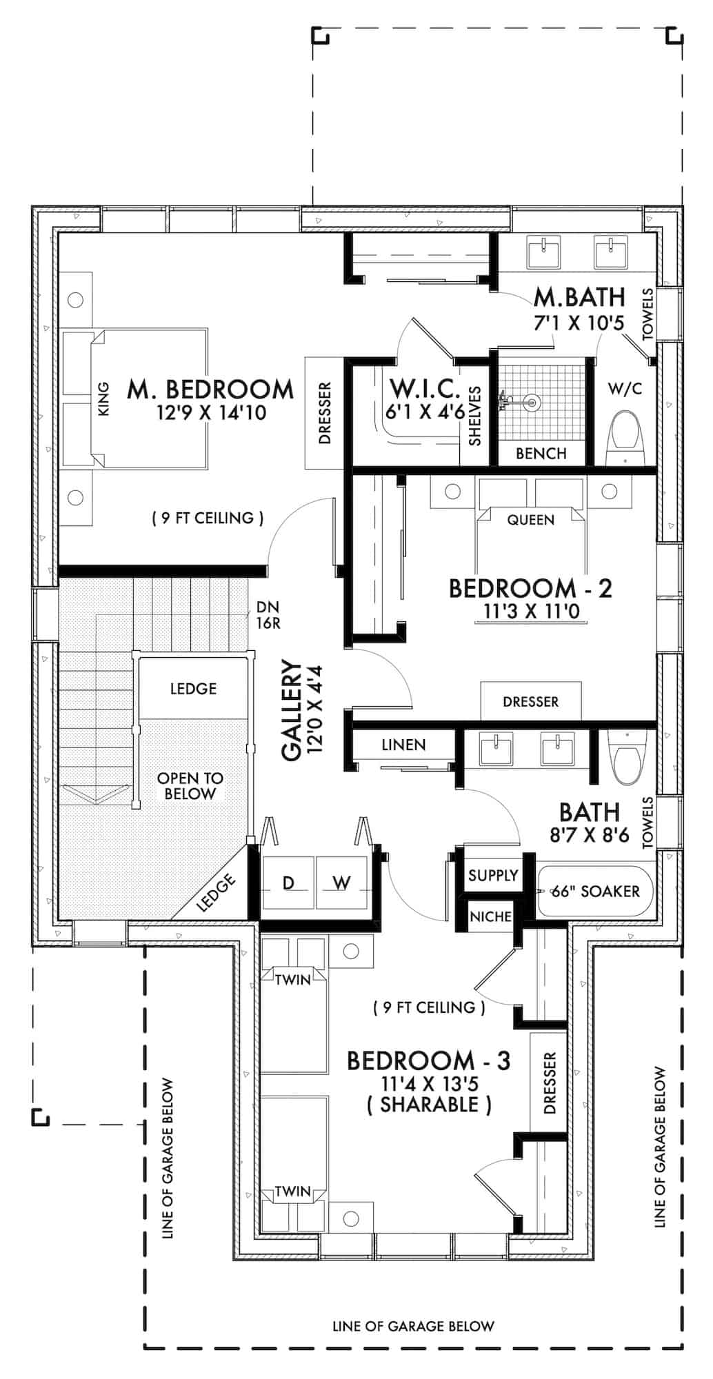 Farmhouse House Plan - 3 Bedrms, 2.5 Baths - 1834 Sq Ft - #211-1063