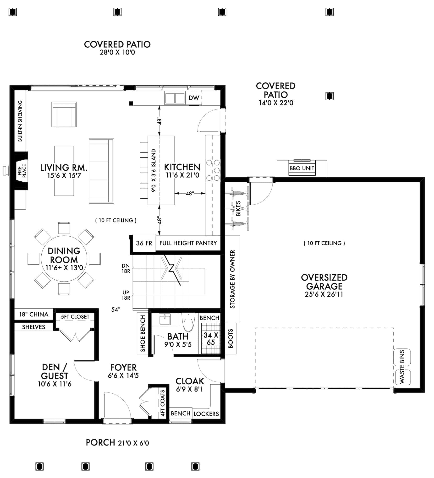Modern Farmstead House Plan - 4-6 Bedrms, 3-4 Baths - 2380-3518 Sq Ft ...