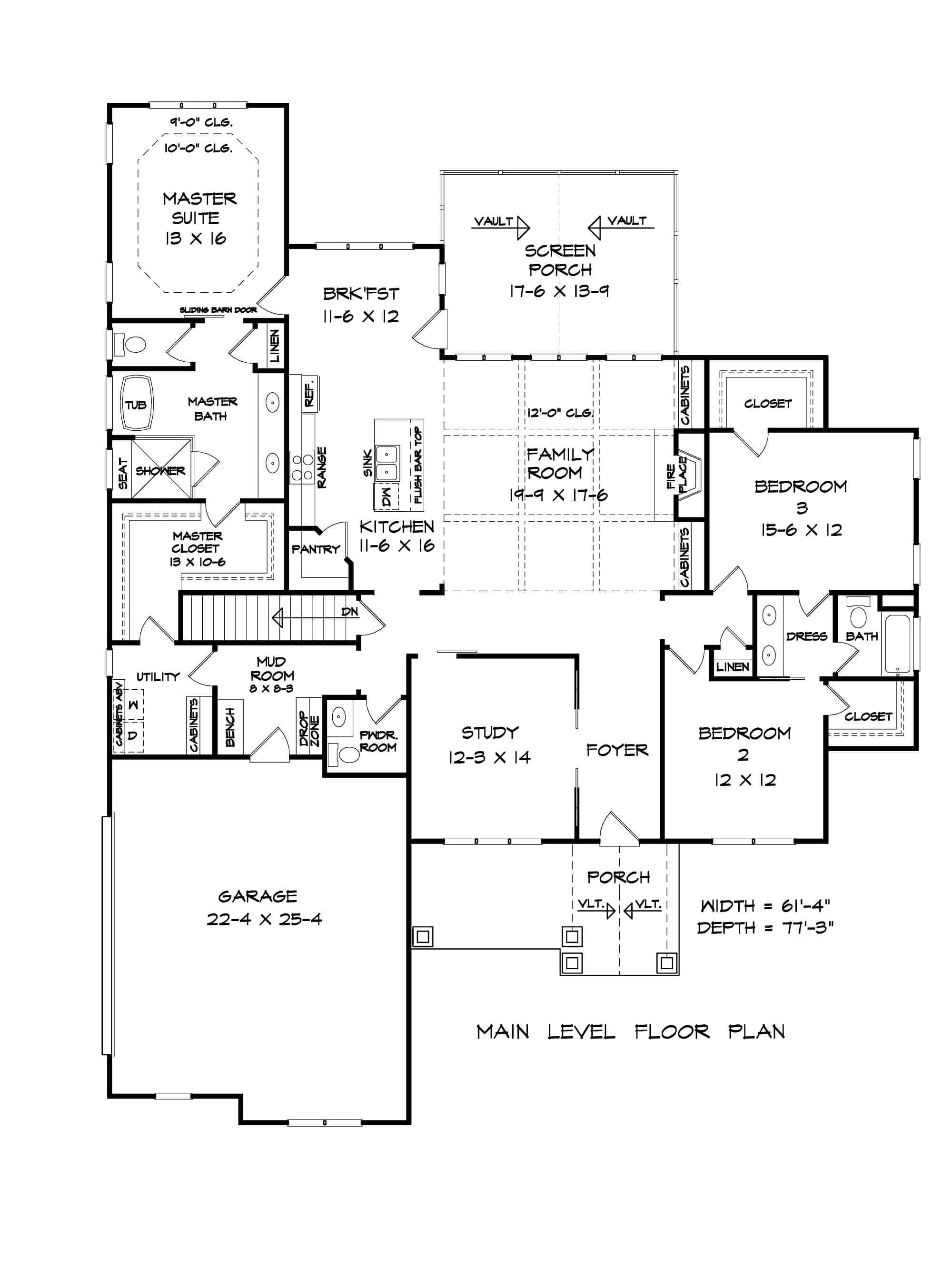 Craftsman House Plan - 3-5 Bedrms, 2.5-4 Baths - 2352-4072 Sq Ft - #213 ...