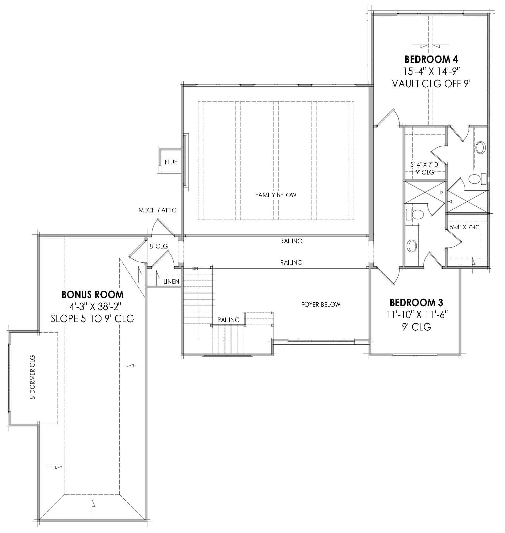 Southern House Plan - 4 Bedrms, 4.5 Baths - 4146 Sq Ft - #220-1016