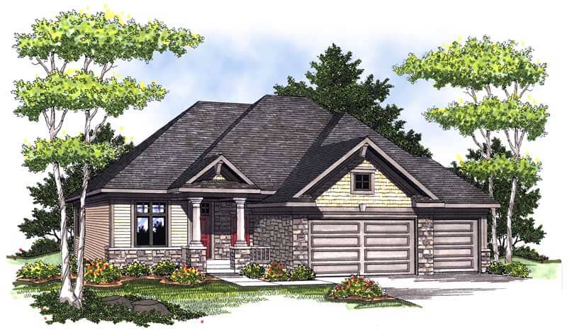 Ranch Home with 2 Bdrms, 1580 Sq Ft | Floor Plan #101-1654