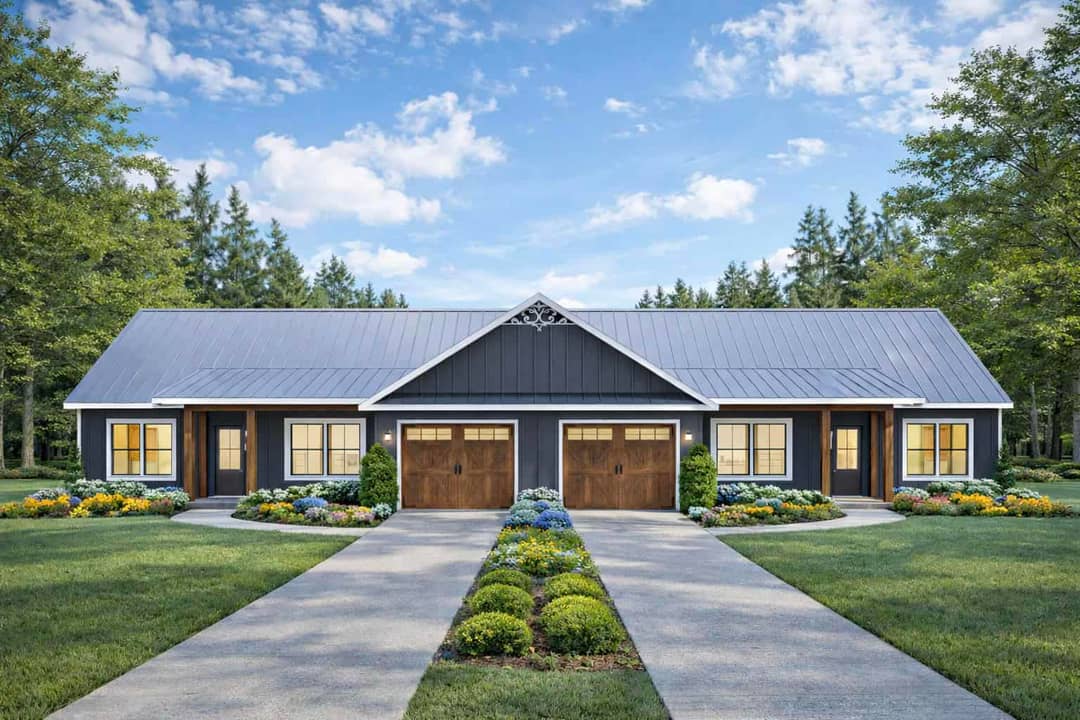 Duplex/Multi-Unit House Plan #123-1172: 6 Bedrm, 2680 Sq Ft Per Unit Home