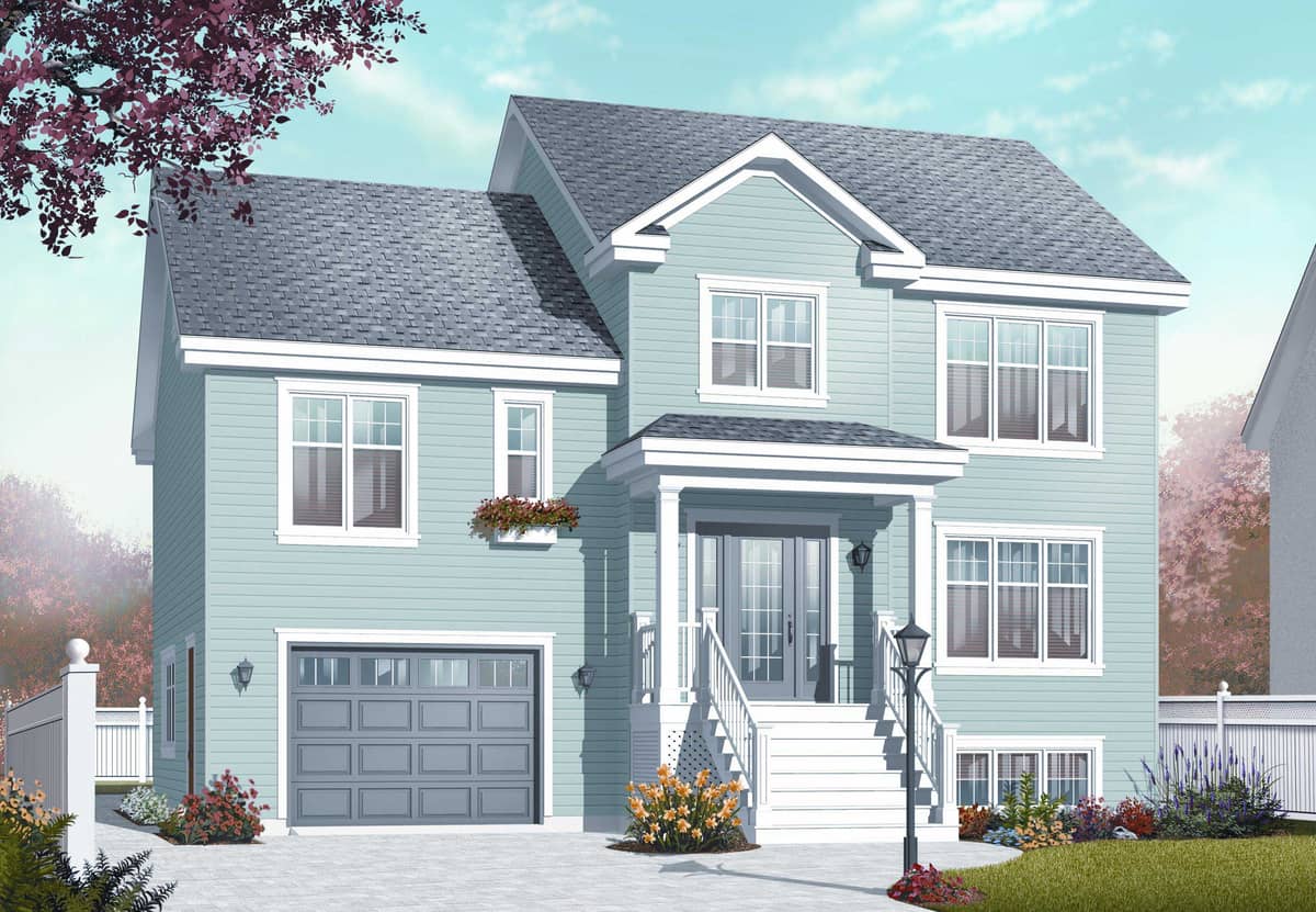 Multi-Level House Plan - 4 Bedrms, 2.5 Baths - 1867 Sq Ft - #126-1065