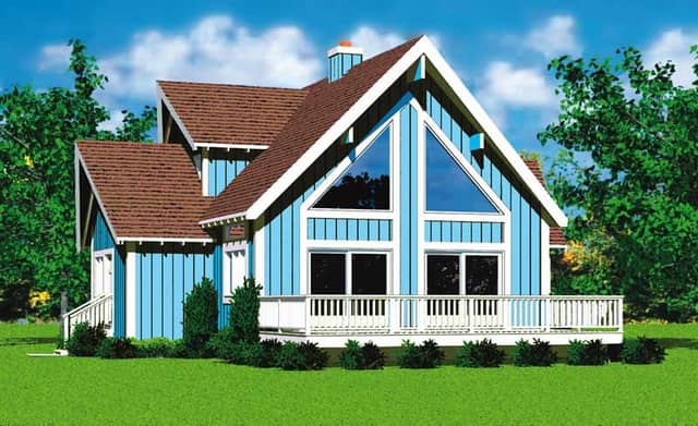 Contemporary House Plans - Home Design HW-3844 # 17974