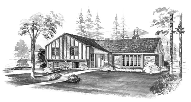 Small, European House Plans - Home Design HW-2137 # 17395
