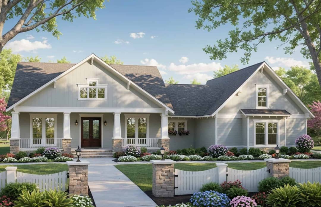 Craftsman House Plan - 4 Bedrms, 2.5 Baths - 2400 Sq Ft - #141-1440