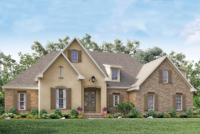 French Acadian House Plan #142-1154: 3-5 Bedrm, 2210 Sq Ft Home Plan