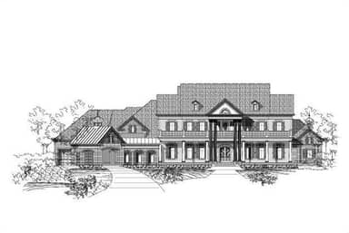 Colonial House Plan - 5 Bedrms, 5.5 Baths - 8903 Sq Ft - #156-1659