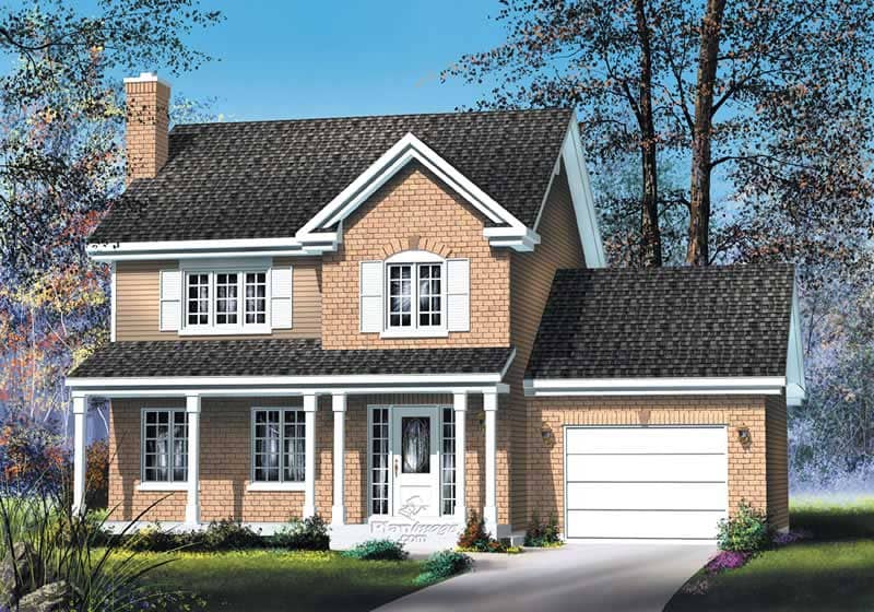 Multi-Level Home Plan - 3 Bedrms, 3.0 Baths - 1,614 Sq Ft - Plan #157-1444