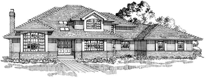 Contemporary Home Design - 4 Bedrms, 2.0 Baths - 3,407 Sq Ft - Plan ...