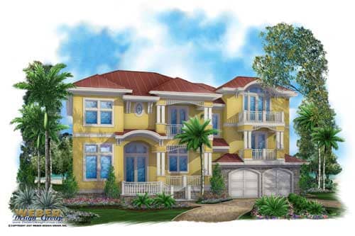 Mediterranean Houseplans: Florida Home Designs By The "C"