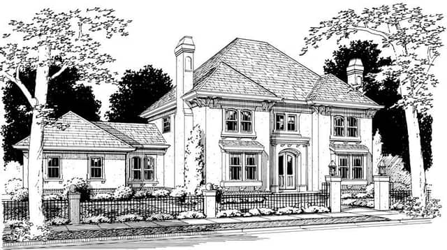 Southern, Colonial House Plans - Home Design Rochell # 5392