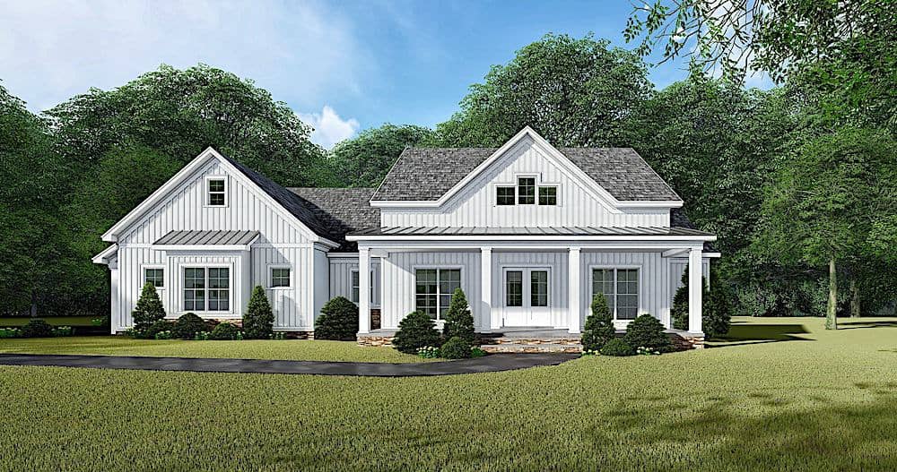 Ranch House - 3 Bedrms, 2.5 Baths - 2031 Sq Ft - Plan #193-1143