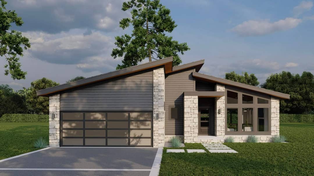 Modern Floor Plan - 3 Bedrms, 2 Baths - 1521 Sq Ft - #193-1384