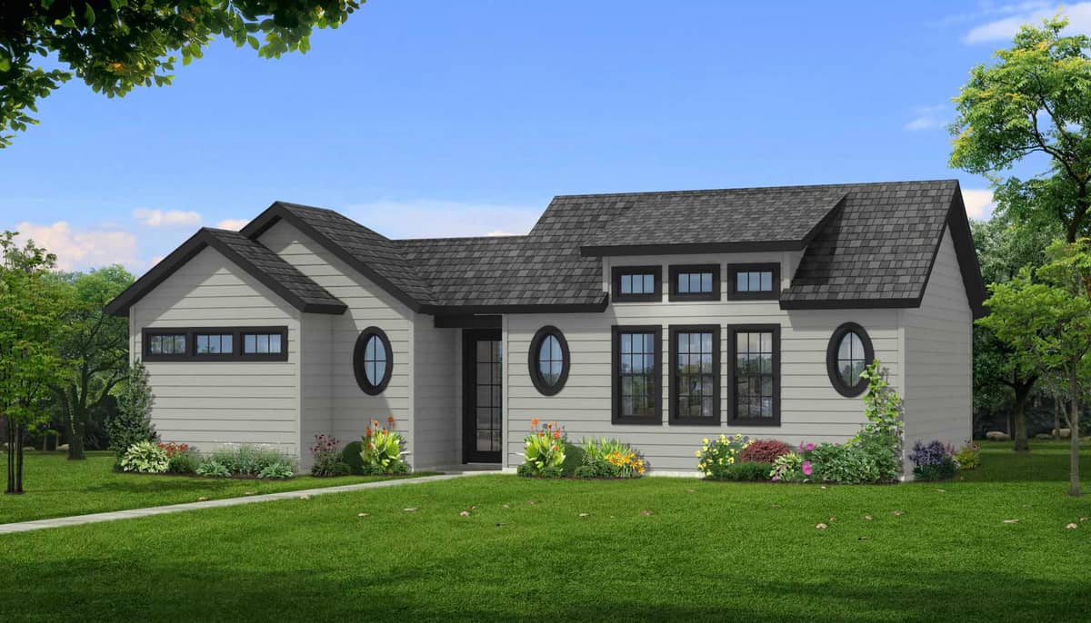 Traditional House Plan - 1 Bedrms, 1.5 Baths - 894 Sq Ft - #216-1005