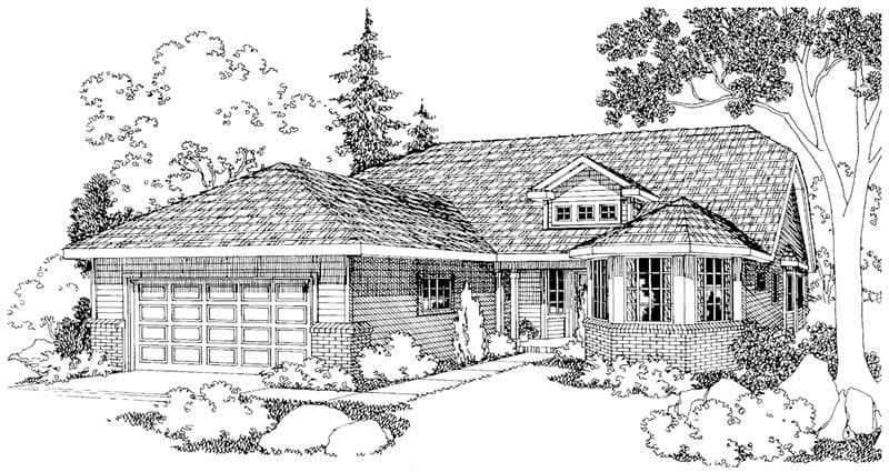 Country Home with 3 Bdrms, 1908 Sq Ft | House Plan #108-1258