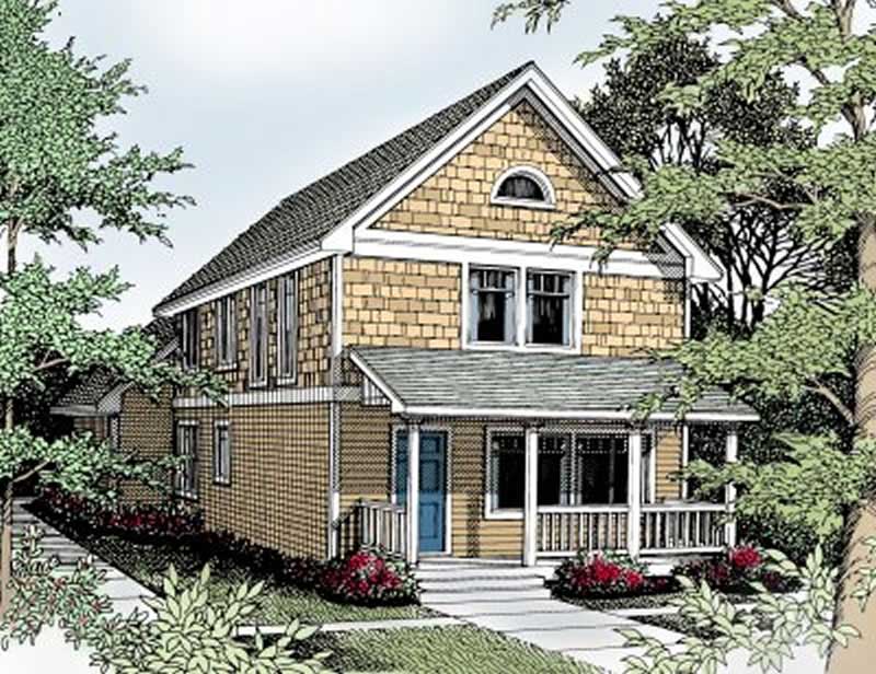 Country, Vacation Homes House Plans - Home Design DDI95-220 # 1999