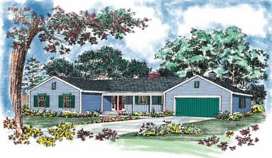 Country House Plans - Home Design HW-1974 # 17383