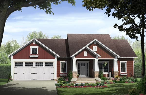 Craftsman House Plan #141-1292: 3 Bedrm, 1801 Sq Ft Home ...