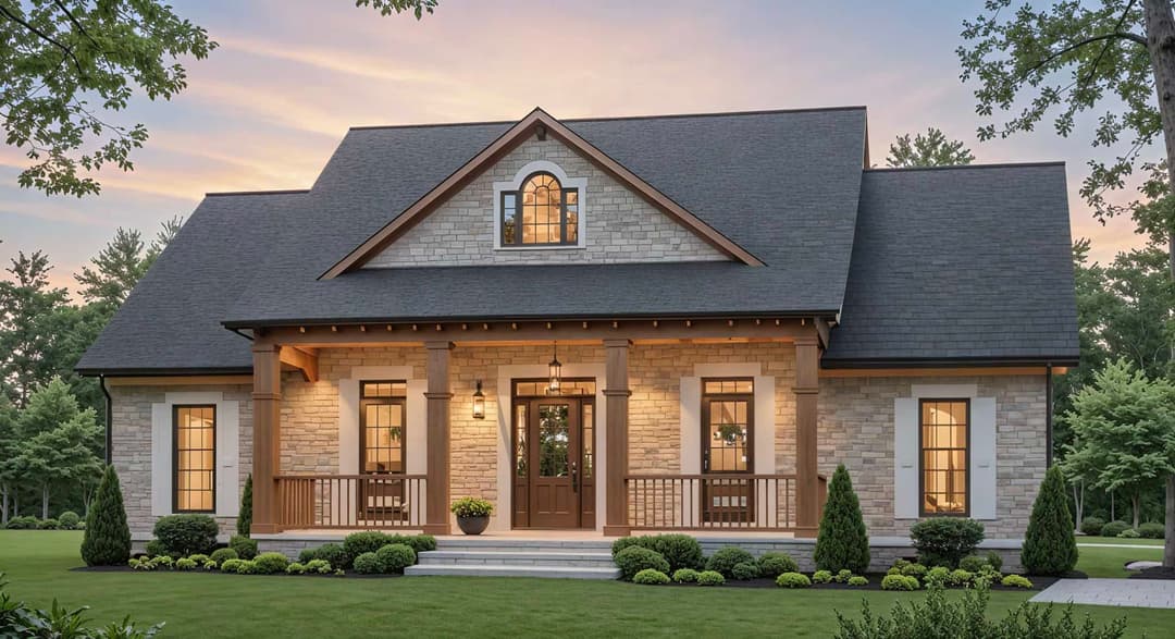 Modern Farmhouse Plan - 3 Bedrms, 2.5 Baths - 1870 Sq Ft - #141-1383