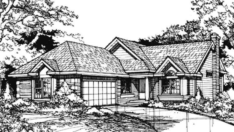 Country House Plan - 3 Bedrms, 2 Baths - 1830 Sq Ft - #146-1415