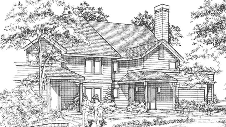 Farmhouse Multi-Unit Plan - 2 Bedrms, 1 Bath - 570 Sq Ft Per Unit ...