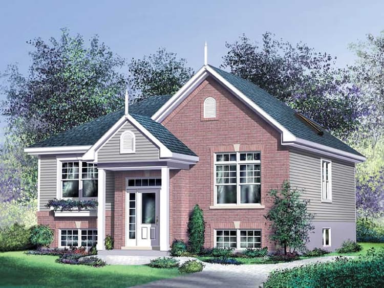 Small, French, European House Plans - Home Design PI-10970 # 12773
