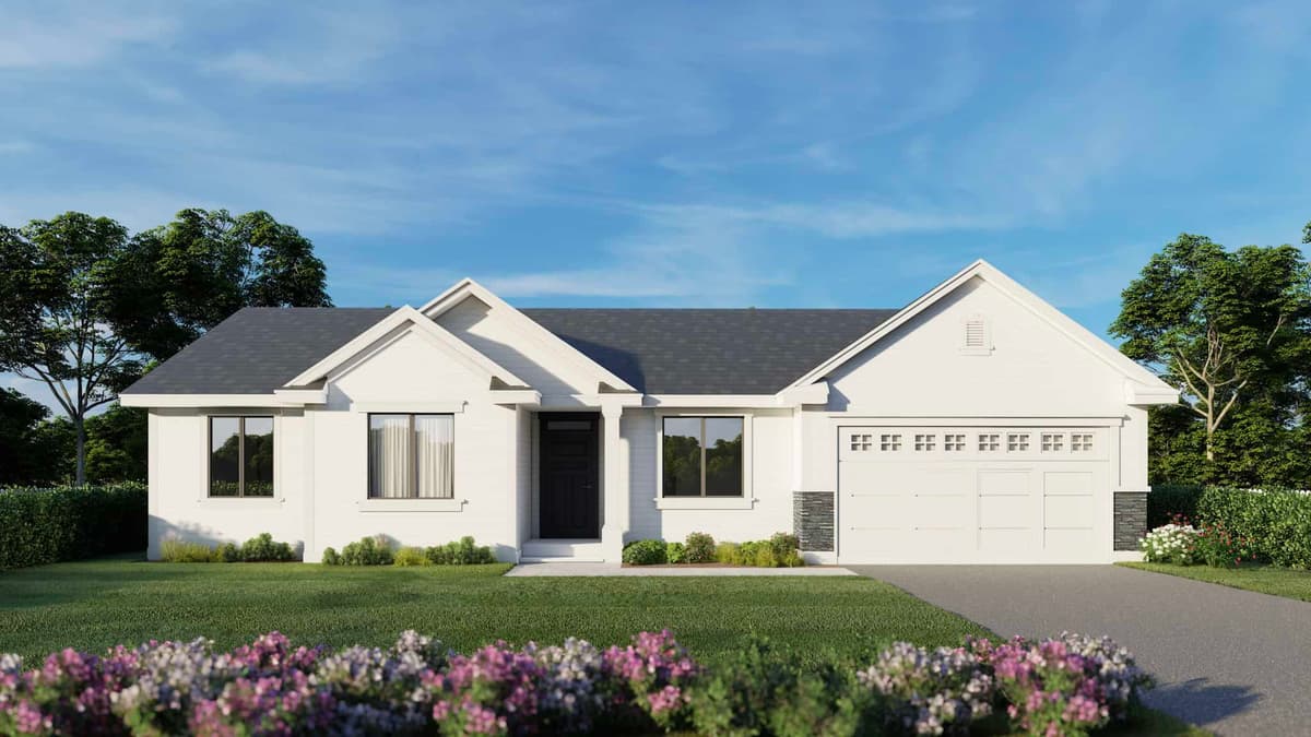 Traditional House Plan - 4 Bedrms, 2 Baths - 1480 Sq Ft - #162-1092