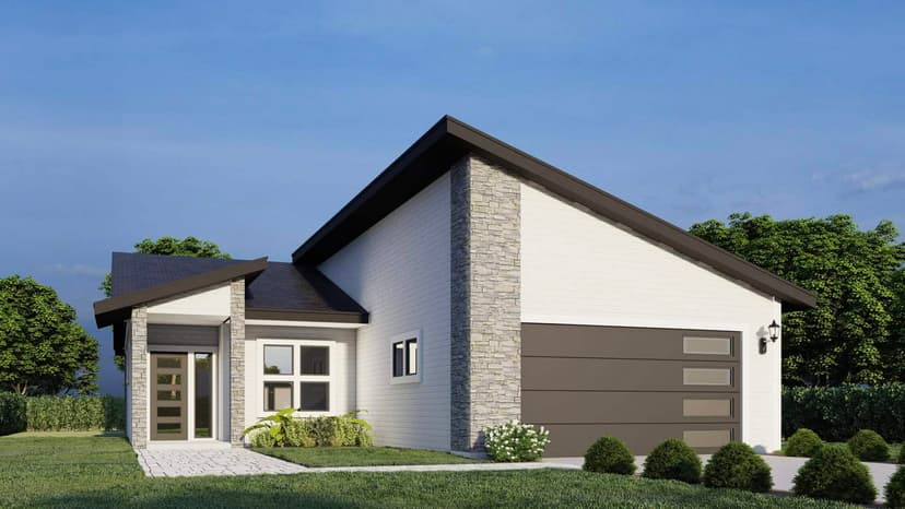 Contemporary Floor Plan - 3 Bedrms, 2 Baths - 1496 Sq Ft - #162-1096