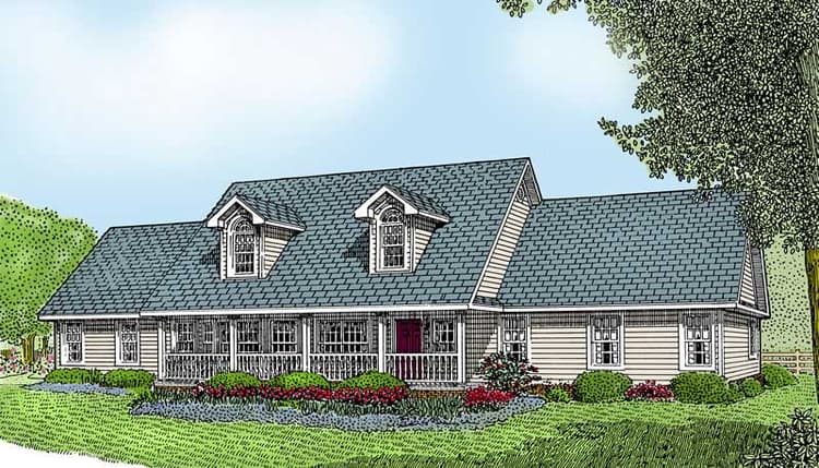 Country House Plans - Home Design UDI-D107 # 3688
