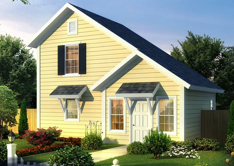 Cottage Style Floor Plan - 619 Sq Ft - #108-2109