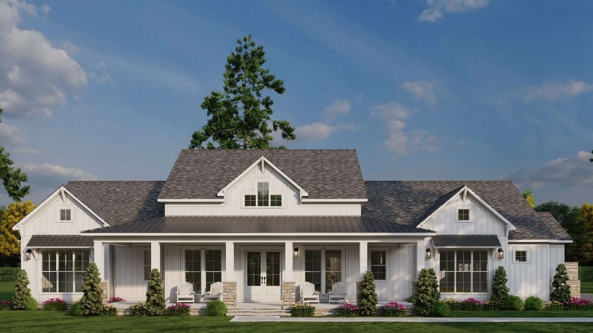 Modern Farmhouse Plan - 3 Bedrms, 3.5 Baths - 2481 Sq Ft #193-1351