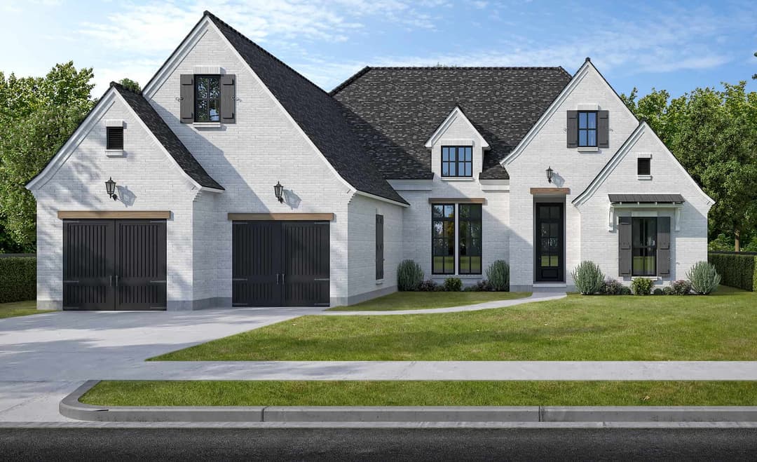 European House Plan - 4 Bedrms, 3.5 Baths - 2877 Sq Ft - #204-1039