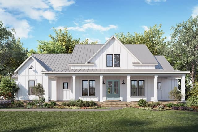 Contemporary Farmhouse Plan - 4 Bed, 3-3.5 Bath, 2716-3407 Sq Ft - #206 ...